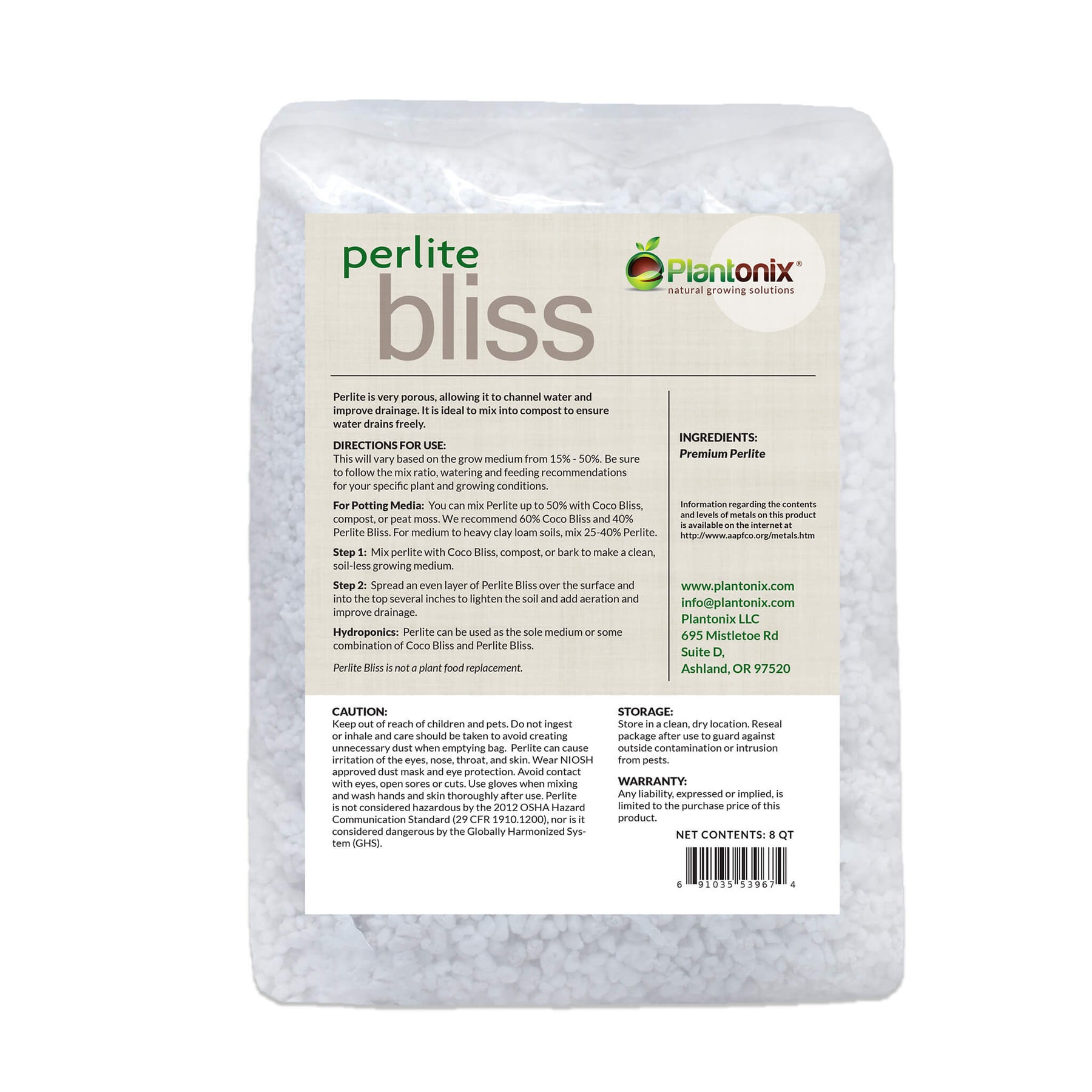 Perlite Bliss Premium Horticultural Grade Perlite – Team Grow